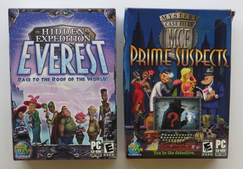 Lot 2 Big Fish Games HIDDEN EXPEDITION EVEREST & MCF PRIME SUSPECTS PC ...