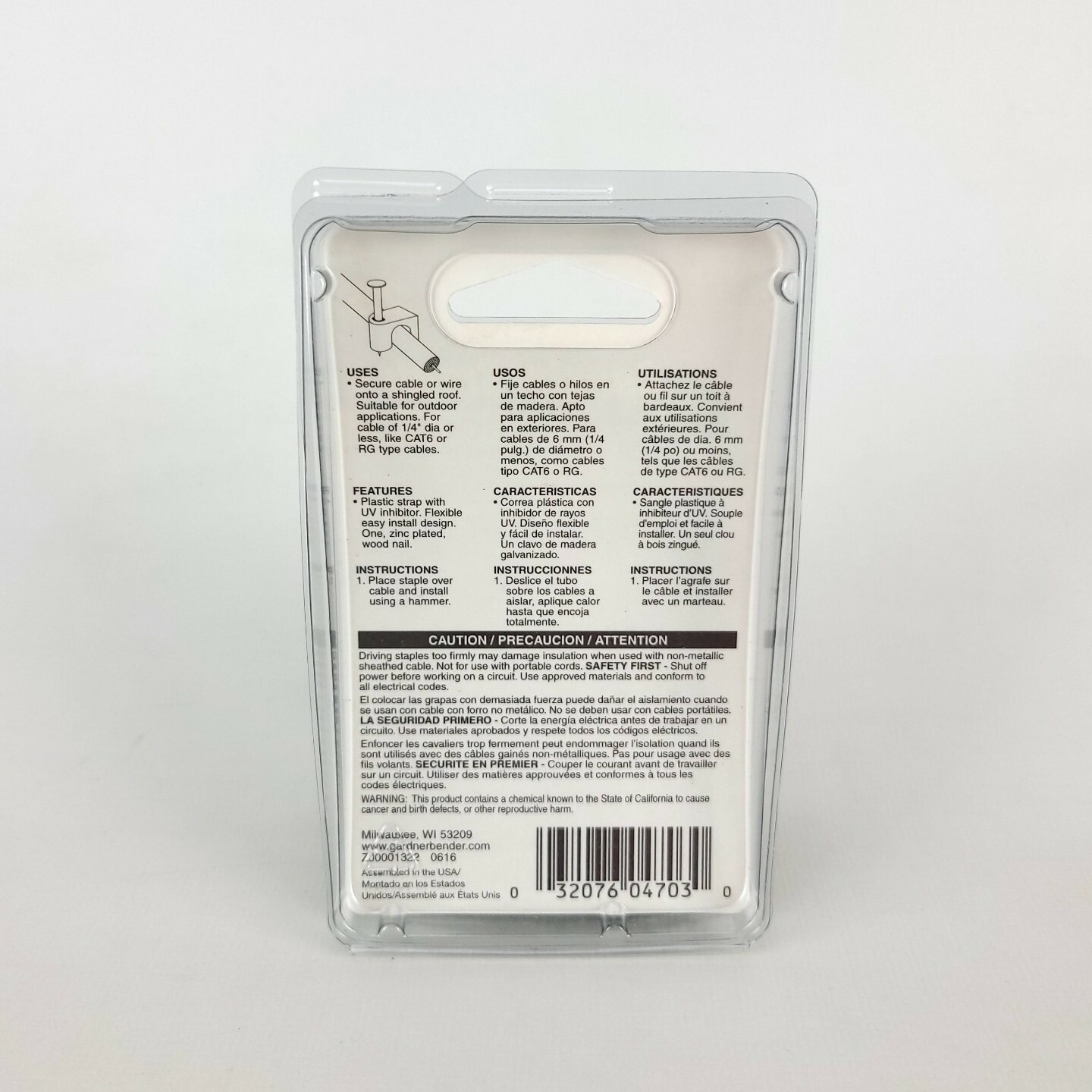 Gardner Bender Psr-25 Coaxial Cable Staples for Roofing 25pk for sale ...