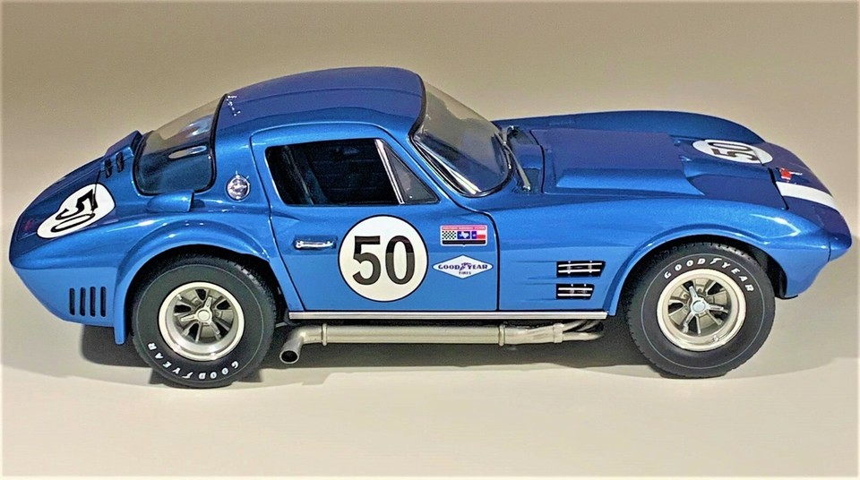 Corvette Chevrolet Race Car Chevy Classic 1 18 Custom Built Metal Model ...