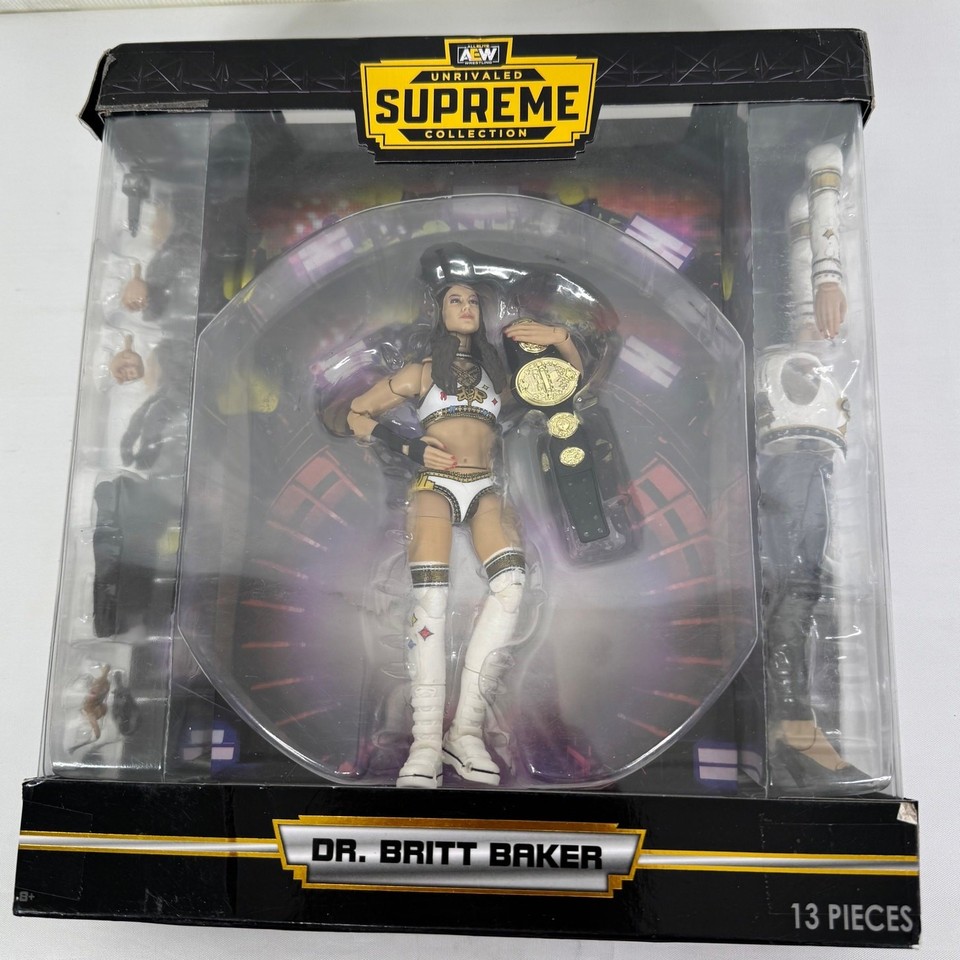 AEW Unrivaled Supreme Collection Dr. Britt Baker Figure All Elite Wrestling WWE | eBay