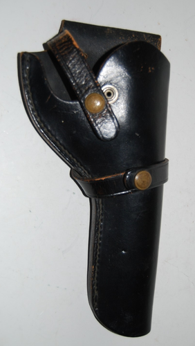 VINTAGE BRAUER BROS. MFG. CO. H38 BLACK LEATHER HOLSTER 10.5" | eBay