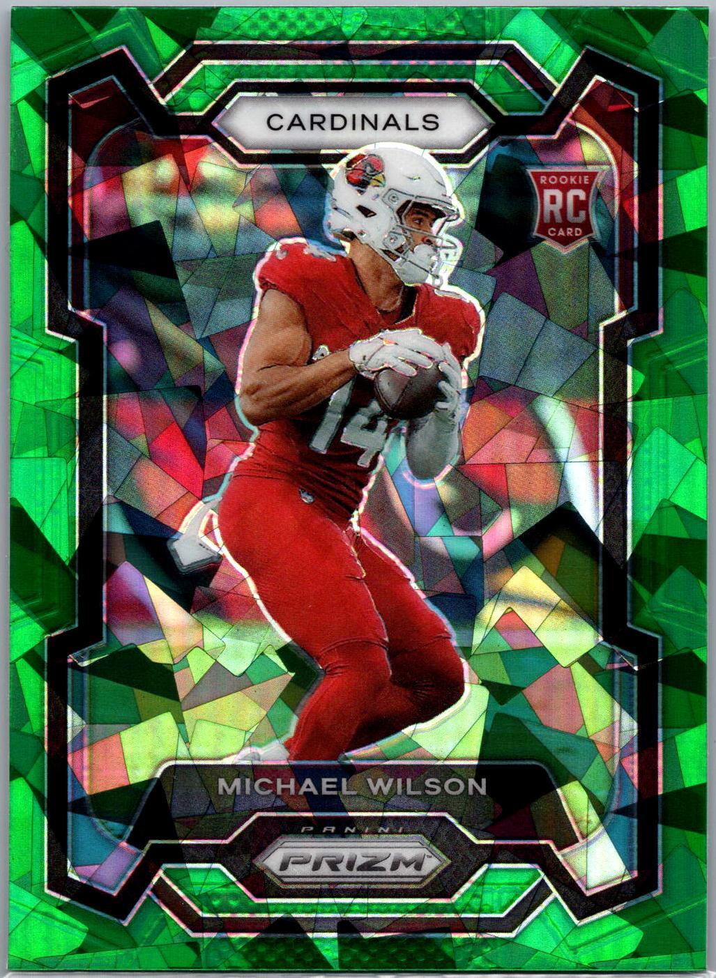 2023 Panini Prizm - Rookies Michael Wilson #303 Green Ice Prizm (RC ...