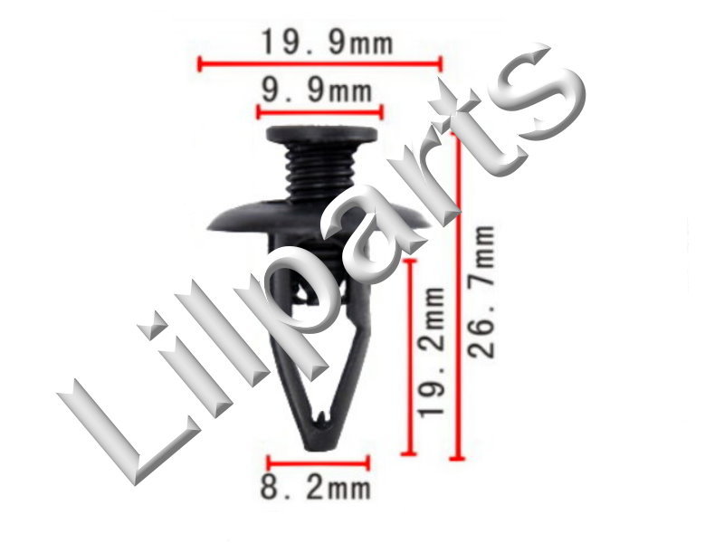 Fender Trim Clip Honda Ford Mazda mna01-56145 NA01-56145 6384401A00 ...