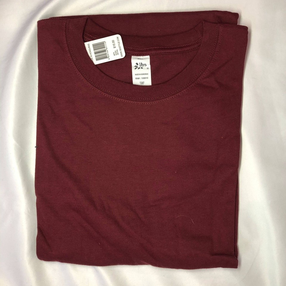 Mens Heavyweight T Shirts Plain Short Sleeve Tee Cotton BIG TALL Small ...