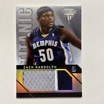 Zach Randolph 2013 Panini Titanium Titanic Prime Patch /5 | eBay