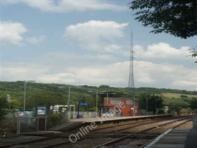 Photo 6x4 Gomshall Station, Surrey Looking towards the North Downs ...