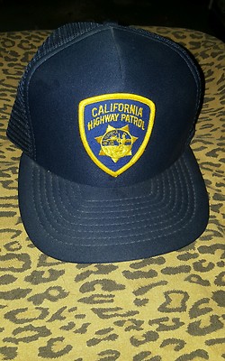 Vintage 1980s CHPs California Highway Patrol Mesh Snapback Eureka CHP ...