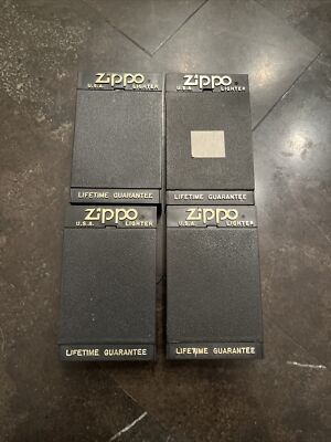 4 Zippo vintage plastic case empty boxes | eBay