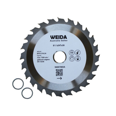 3x 210mm Wood Circular Saw Blade Cutting Disc 8-1/4”24T Bore 30/22.23mm ...