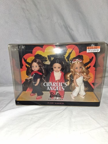 CHARLIE'S ANGELS KELLY BARBIE DOLL SET 2009 PINK LABEL MATTEL N6583 NIB ...
