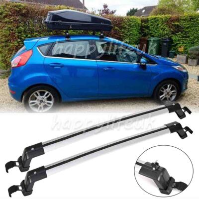 For Ford Fiesta 2009-2020 Lockable Cars Roof Rack Cross Bars Luggage ...