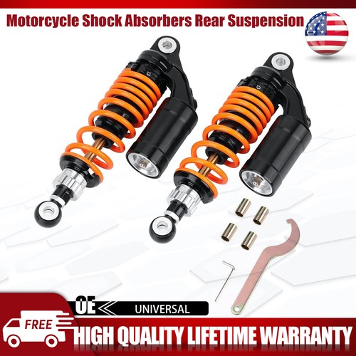 11 Inch/280mm Universal Motorcycle Shock Absorbers Rear Suspension fit ...
