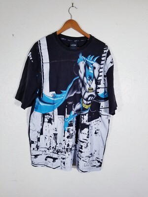 LOT29 Vintage Y2K Batman All Over Front Print Rare 2XL aofp | eBay