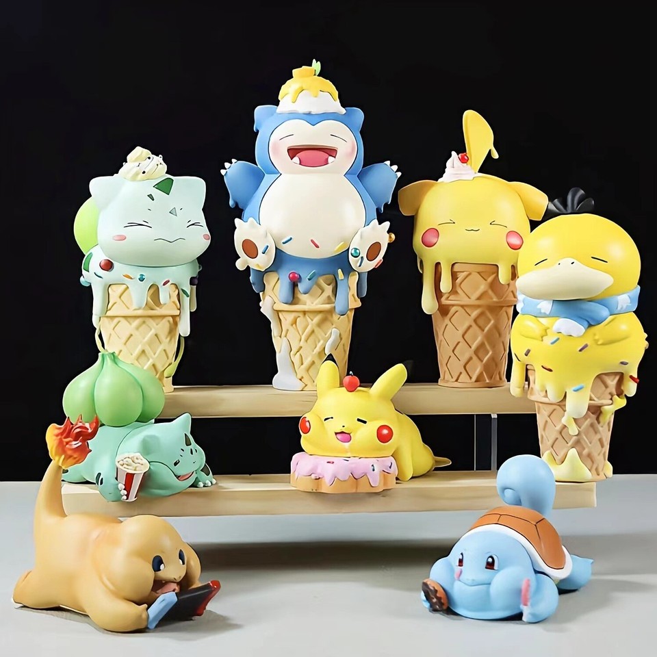 Pokemon Ice Cream Cone Design Pikachu Kirby Jigglypuff Eevee Gengar ...