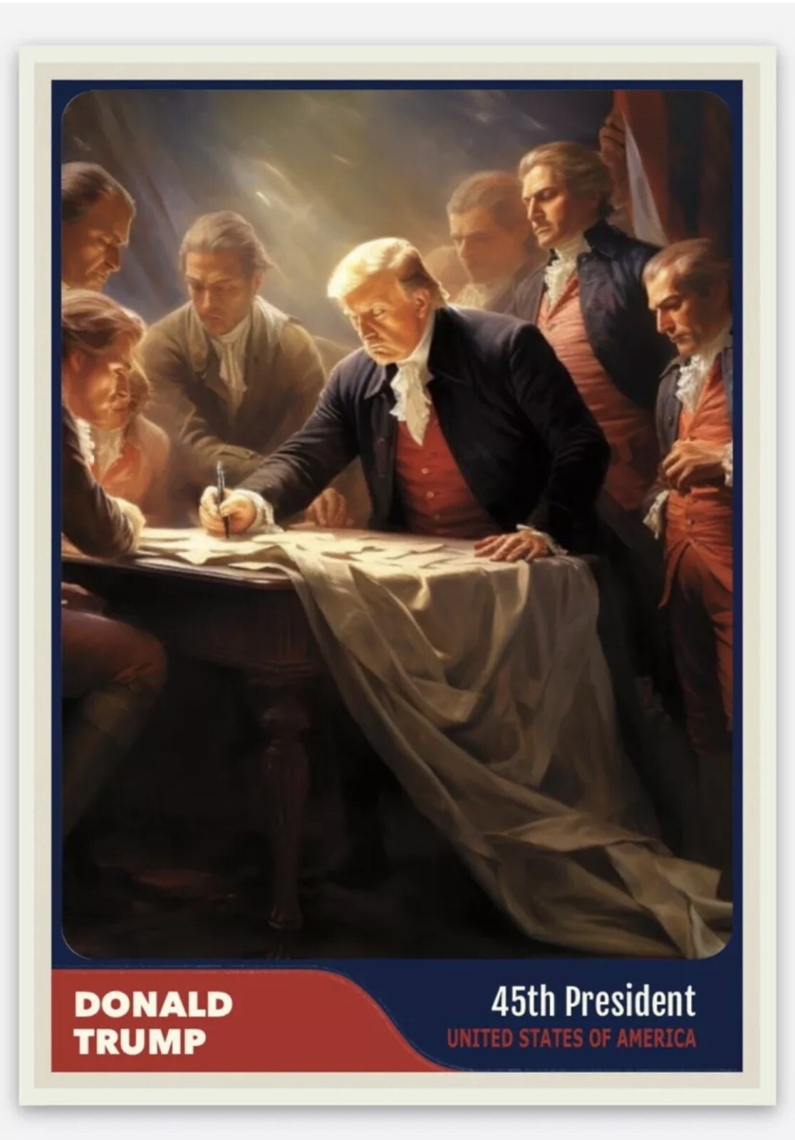 Donald Trump 2024 “Team Trump” Custom ACEO Card MAGA 50% Donated 2 Team ...