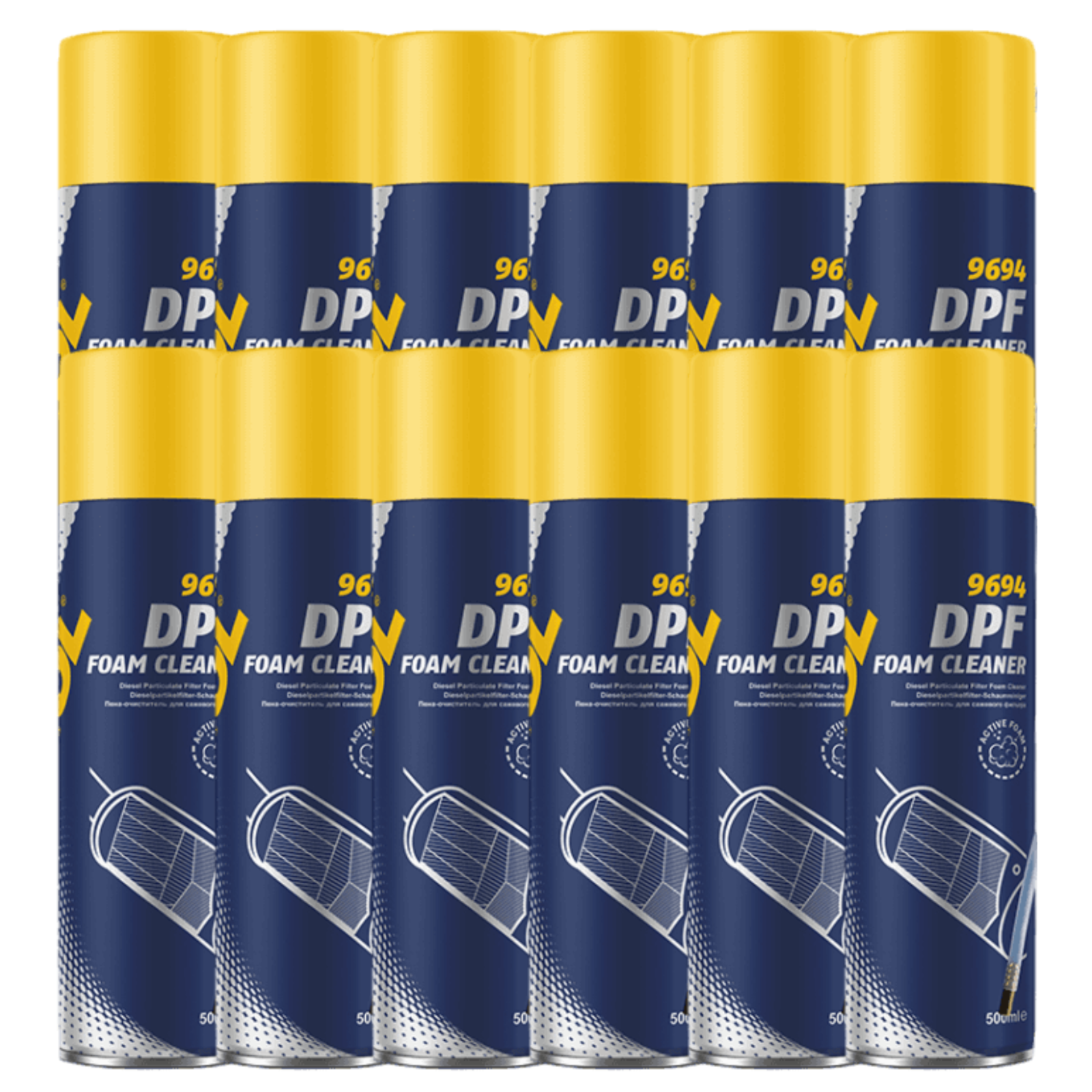 Mannol DPF Foam Cleaner 500ml Spray Diesel Particulate Filter Foam ...