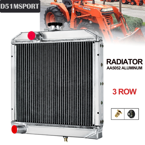 3 Row Radiator Fit Kubota L285P L295FP L285WP L295DT L305 L345 L345DT ...