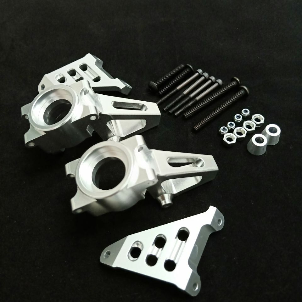 Alloy CNC front Rear Wheel Hub Carrier Knuckle set for 1/5 HPI BAJA 5B ...