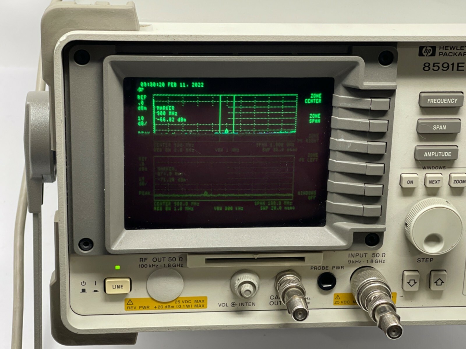 Hewlett Packard 8591E Spectrum Analyzer HP 9kHz - 1.8 GHz | eBay