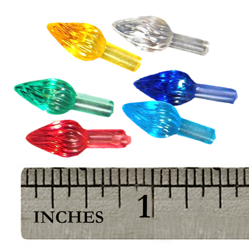 Set of 12 Colors of Small Twist Light Bulbs for Vintage Ceramic ...