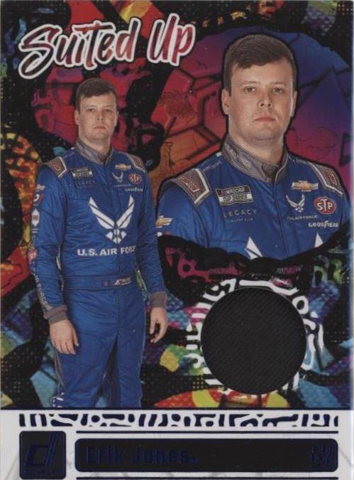2024 Panini Donruss NASCAR - Suited Up Swatches Erik Jones #SU-EJ Blue ...