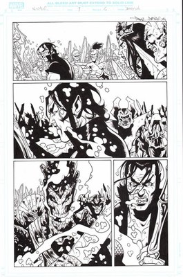 Namor 7p6 Original comic art Paul Davidson Submariner Marvel | eBay