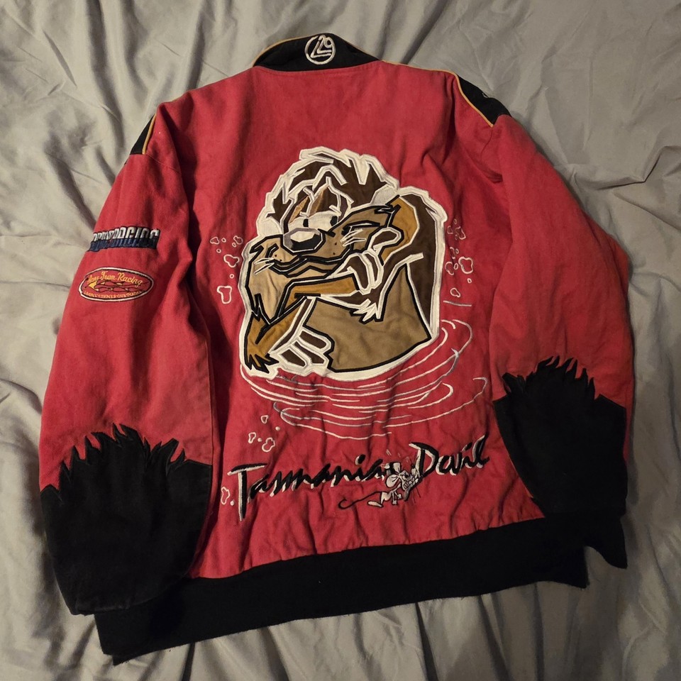 Tazmanian Devil TAZ Racing Style Jacket Red 2XL Lot 29 Acme Looney ...