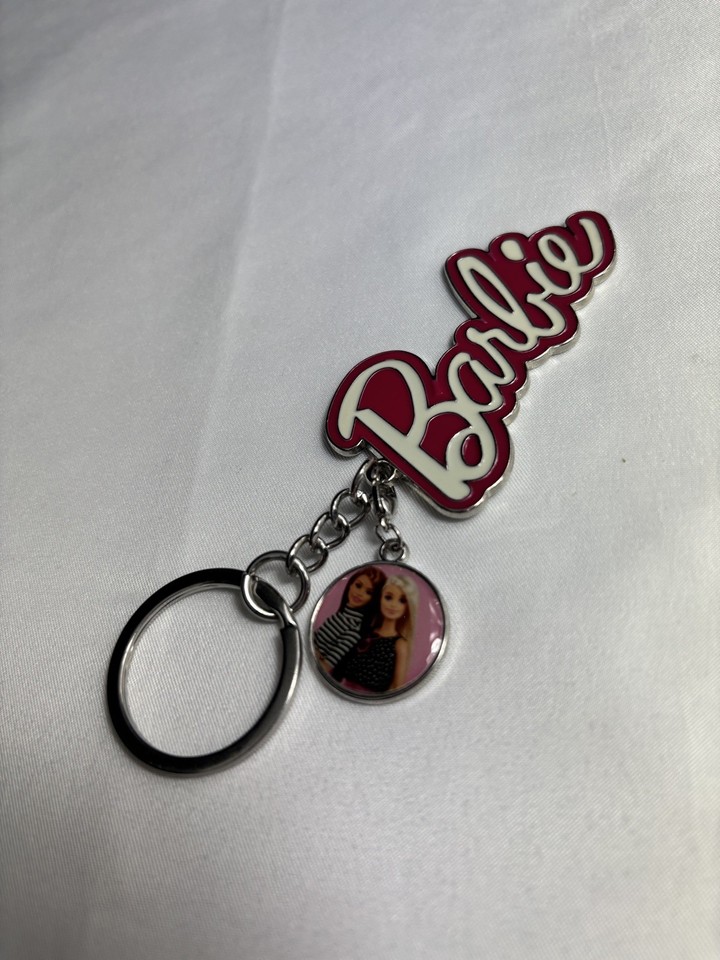 BARBIE keyring metal logo Mattel 2022 girls women’s gift keychain | eBay UK