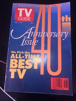 1993 TV GUIDE April 17-23 40th Anniversary Issue Collector's Edition | eBay