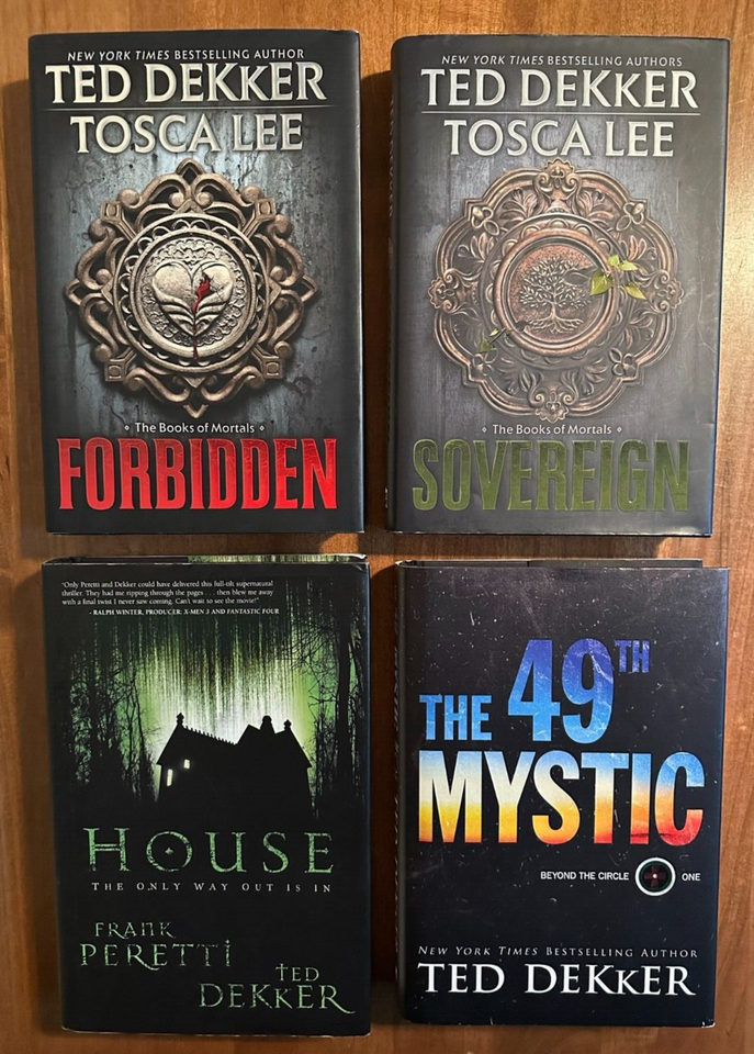 Ted Dekker Tosca Lee 4 Book Lot HB Forbidden Sovereign House 49th ...