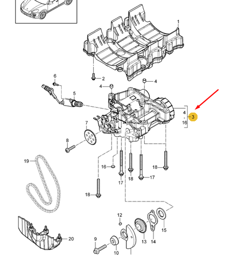 PORSCHE CAYENNE 92A Oil Pump 94610701337 NEW GENUINE | eBay
