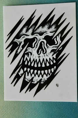 LURKING CLASS Skateboards Slasher Skull Reaper Evil Skateboarding ...