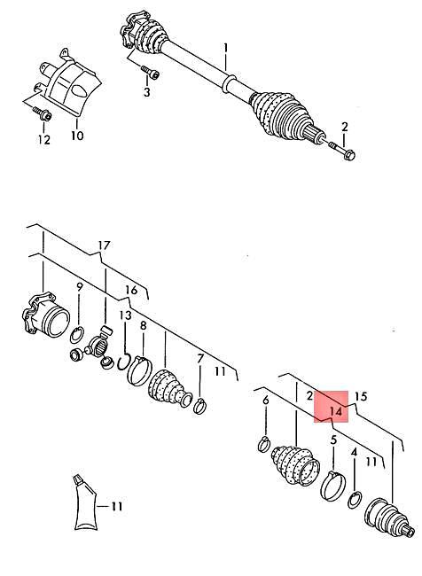 Genuine Joint protective boot with assembly items and grease outer ...