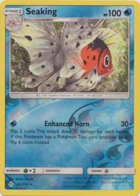 Reverse Holo Seaking 49/214 Rare SM - Unbroken Bonds | eBay