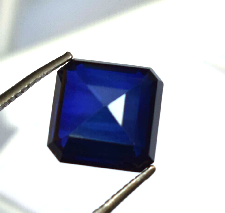 8 ct Ceylon Royal Blue Sapphire Radiant Cut Natural Loose Gemstone | eBay