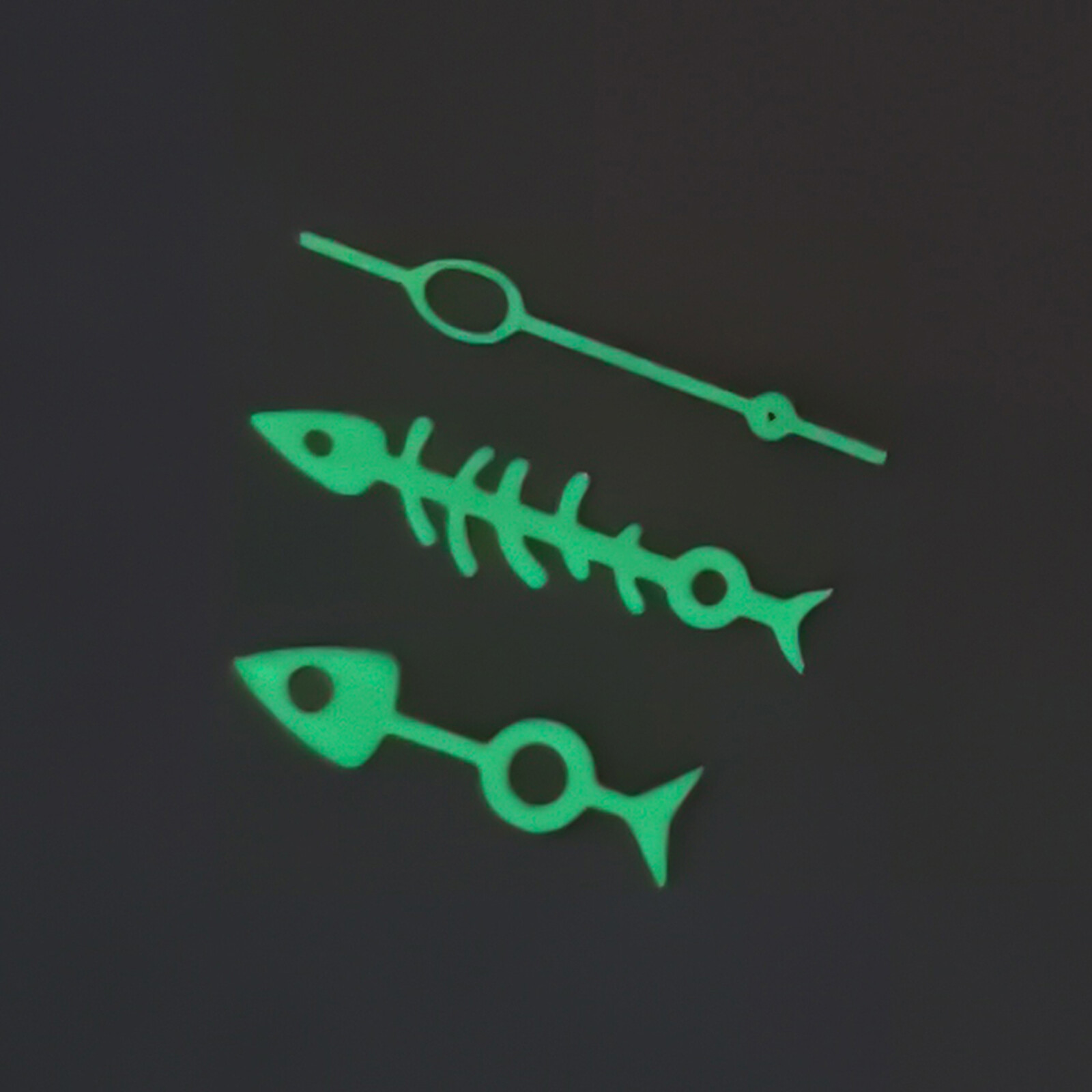 Modified Watch Hands Fishbone Green Luminous Hand for NH35/NH36/4R/7S ...