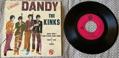 The Kinks Dandy EP 1966 Pye PNV 24177 France 4 tracks w/ tab intact | eBay