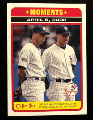 Derek Jeter /Alex Rodriguez 2009 OPC O-Pee-Chee "Moments" ~ FREE ...