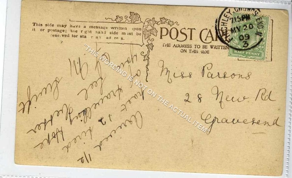 (Ld5242-432) RP, Actor, Mr Albert Chevalier, 1909 Used G-VG | eBay