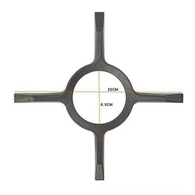 Weight G Black Cross Shape Cast Iron Cross Shape Wear Resistant Gas Hob ...