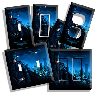 BATMAN DARK KNIGHT SUPER HERO LIGHT SWITCH OR POWER OUTLET WALL PLATE ...