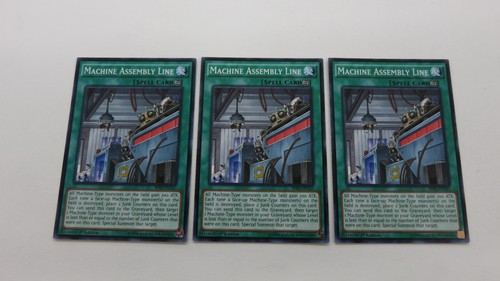 3x MACHINE ASSEMBLY LINE 1ST EDITION BP03-EN167 COMMON YUGIOH NM ...