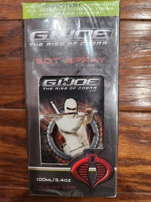 G.I.JOE THE RISE OF COBRA EAU DE TOILETTE HASBRO RARE 3.4 OZ NEW SEALED ...
