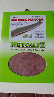 METCALFE 00/HO Ready Cut Kit: P0216 Red Brick Platform | eBay