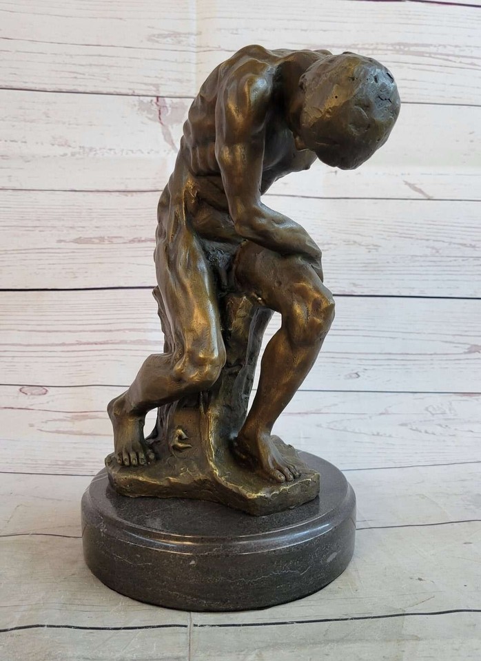 Réalisme Bronze Rodin Sculpture Acrobat Chair Homme Équilibrage Sur ...