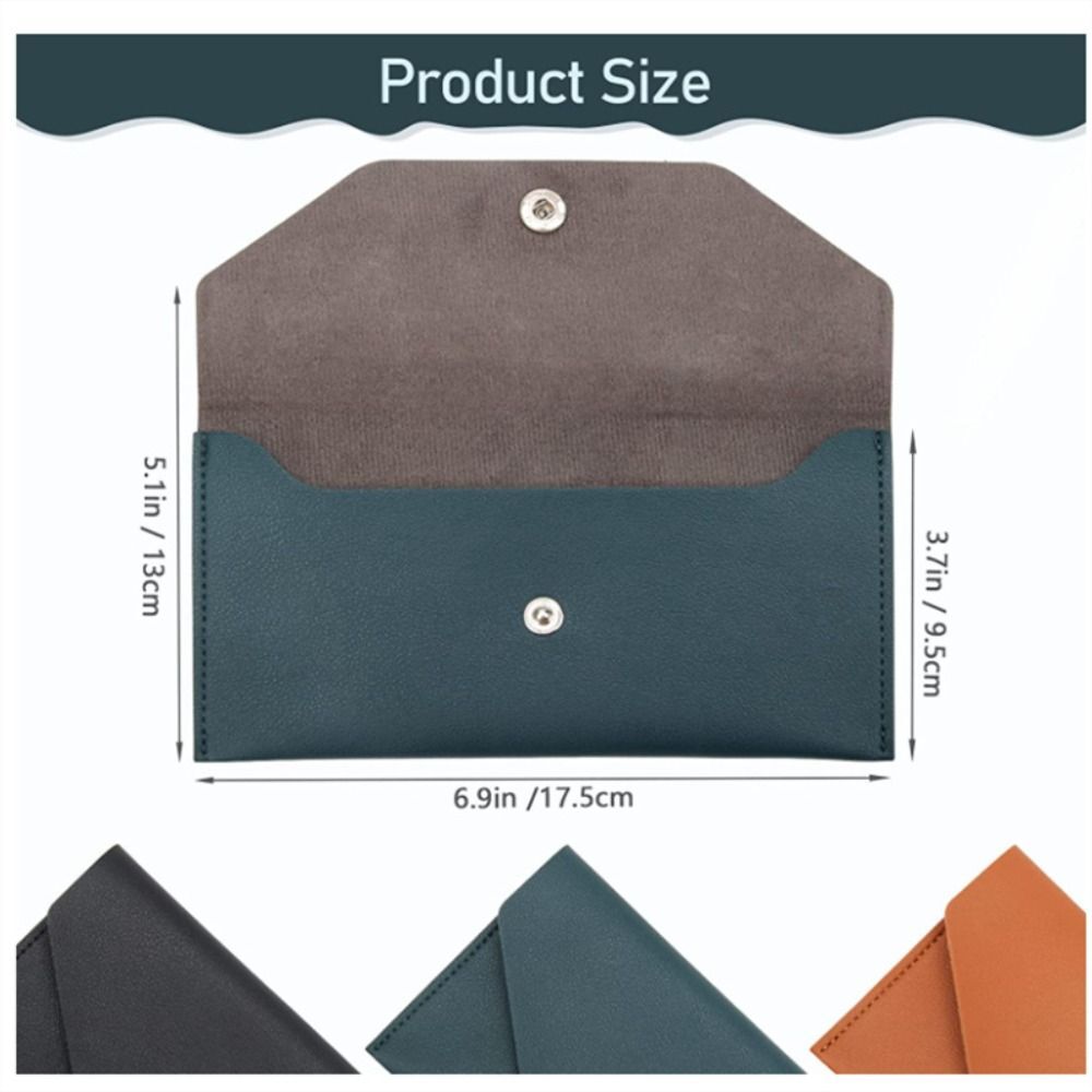 PU Leather Cash Wallet Gift Ferrule Fashion Envelope Wallet Women | eBay