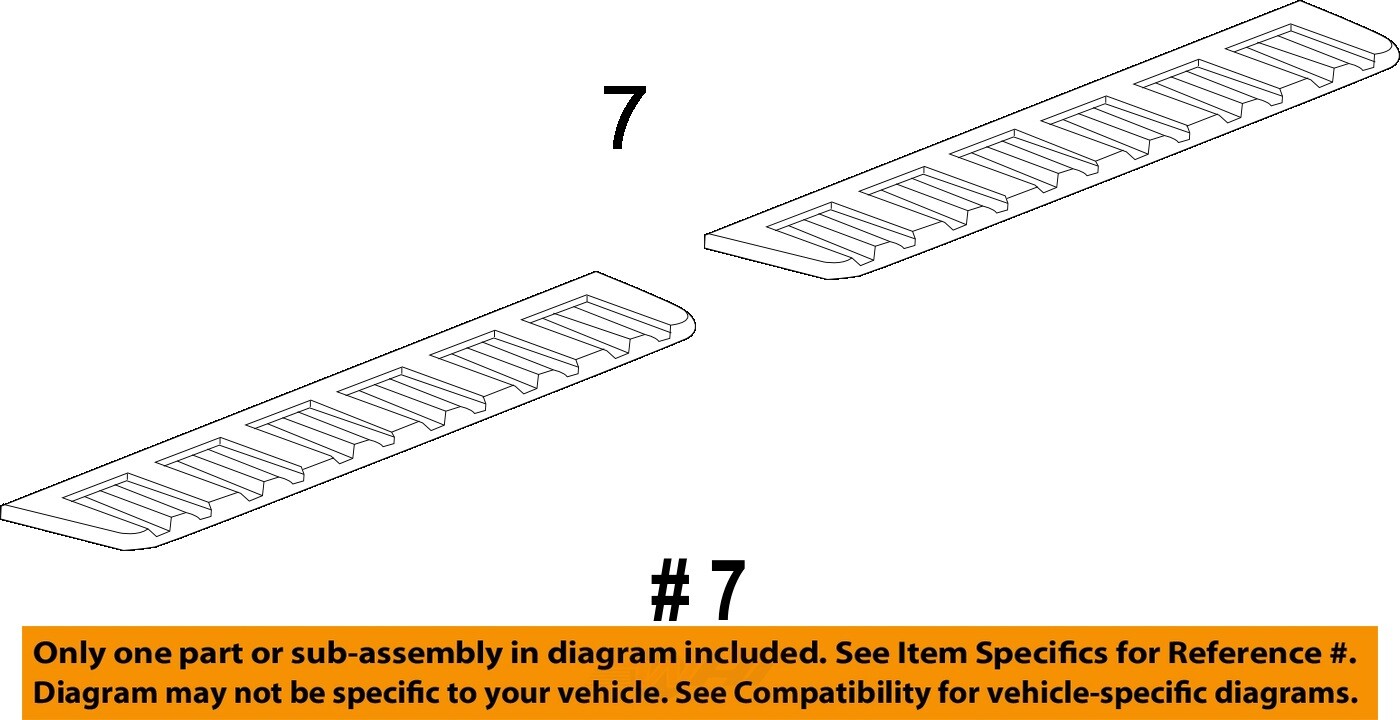 GM OEM 08-20 Enclave Cab Running Board-Step Pad 84106539 | eBay