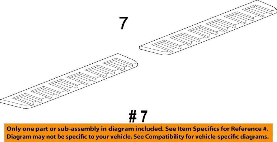 GM OEM 08-20 Enclave Cab Running Board-Step Pad 84106539 | eBay