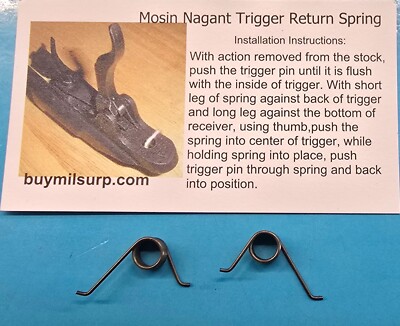 QTY 2 Mosin Nagant Trigger Return Spring UPGRADE | eBay