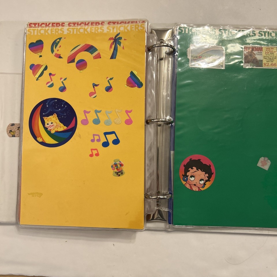 Vintage Sticker Collection Album Book- Must See Rare Colorful HUGE | eBay